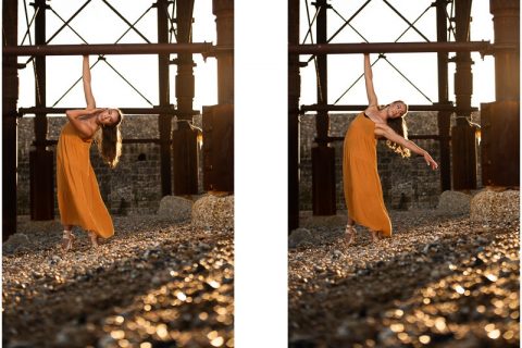 Dynamic composition vs static composition in portrait photography