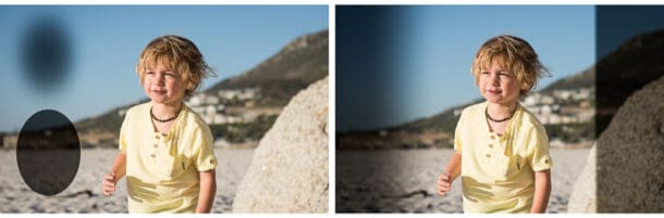 Lightroom filters (graduated filter and radial filter for refined editing)