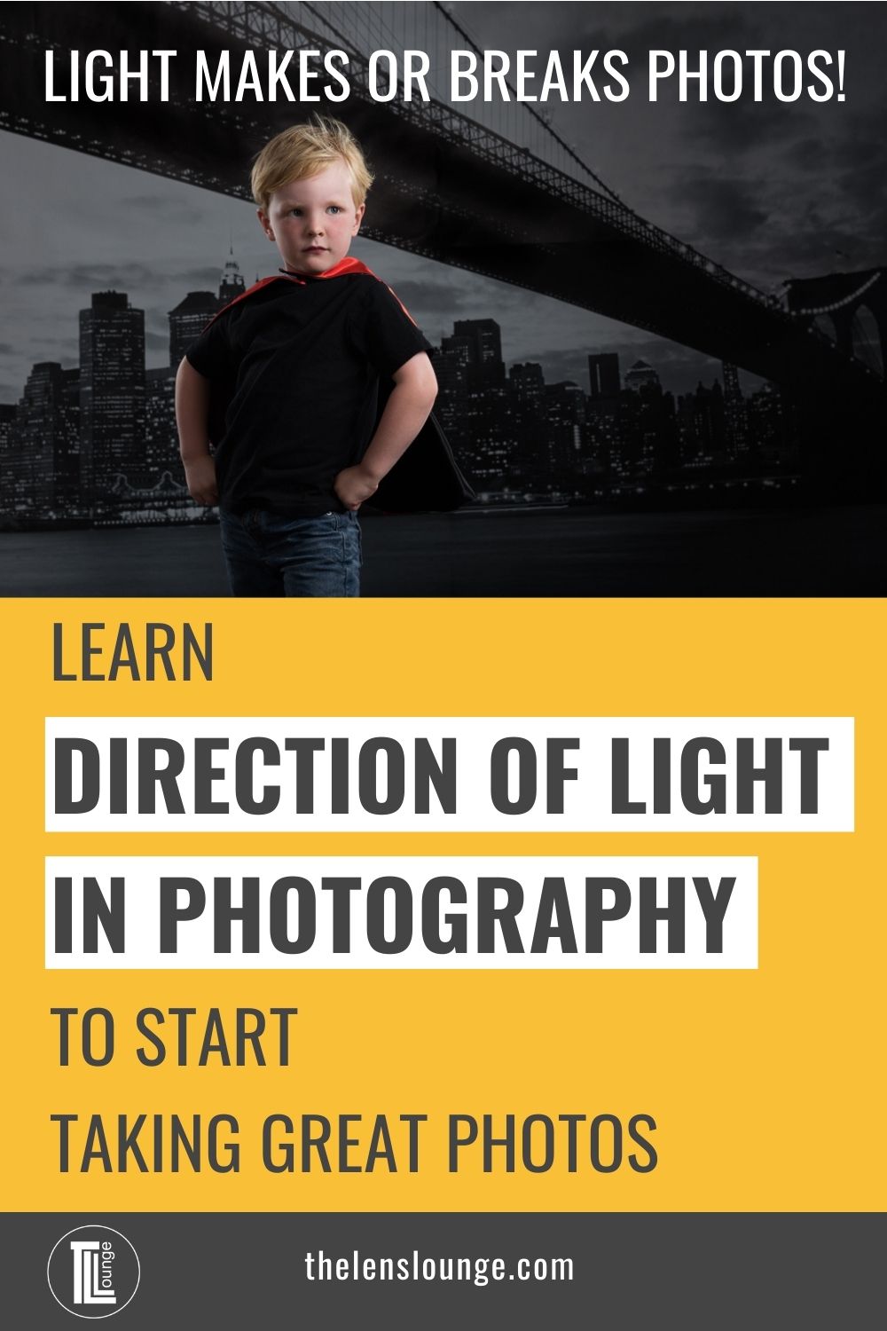 How to use directional lighting for portrait photography