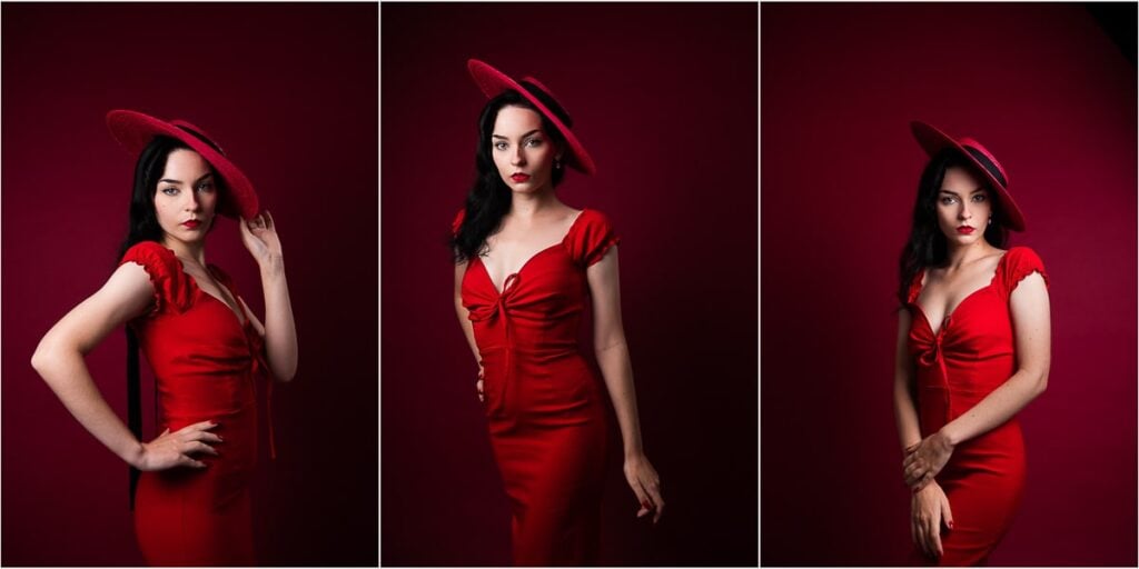Red dress photoshoot ideas for your next studio session